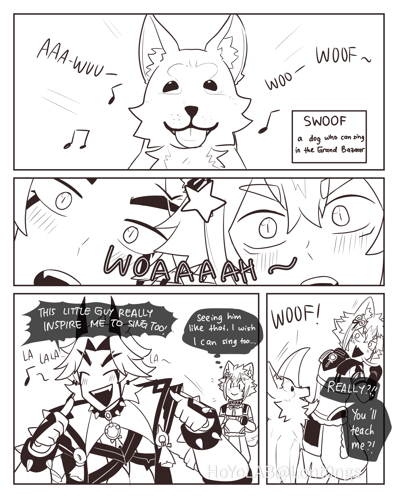 [Ittorou] Swoof suggests a song to sing to Itto.. Genshin Impact | HoYoLAB