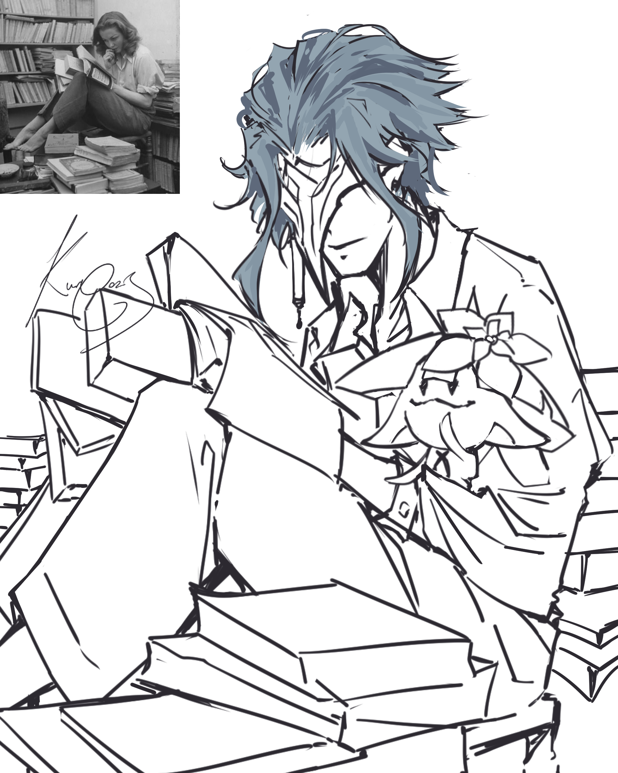 Dottore studying with aranaras (doodle) Genshin Impact | HoYoLAB