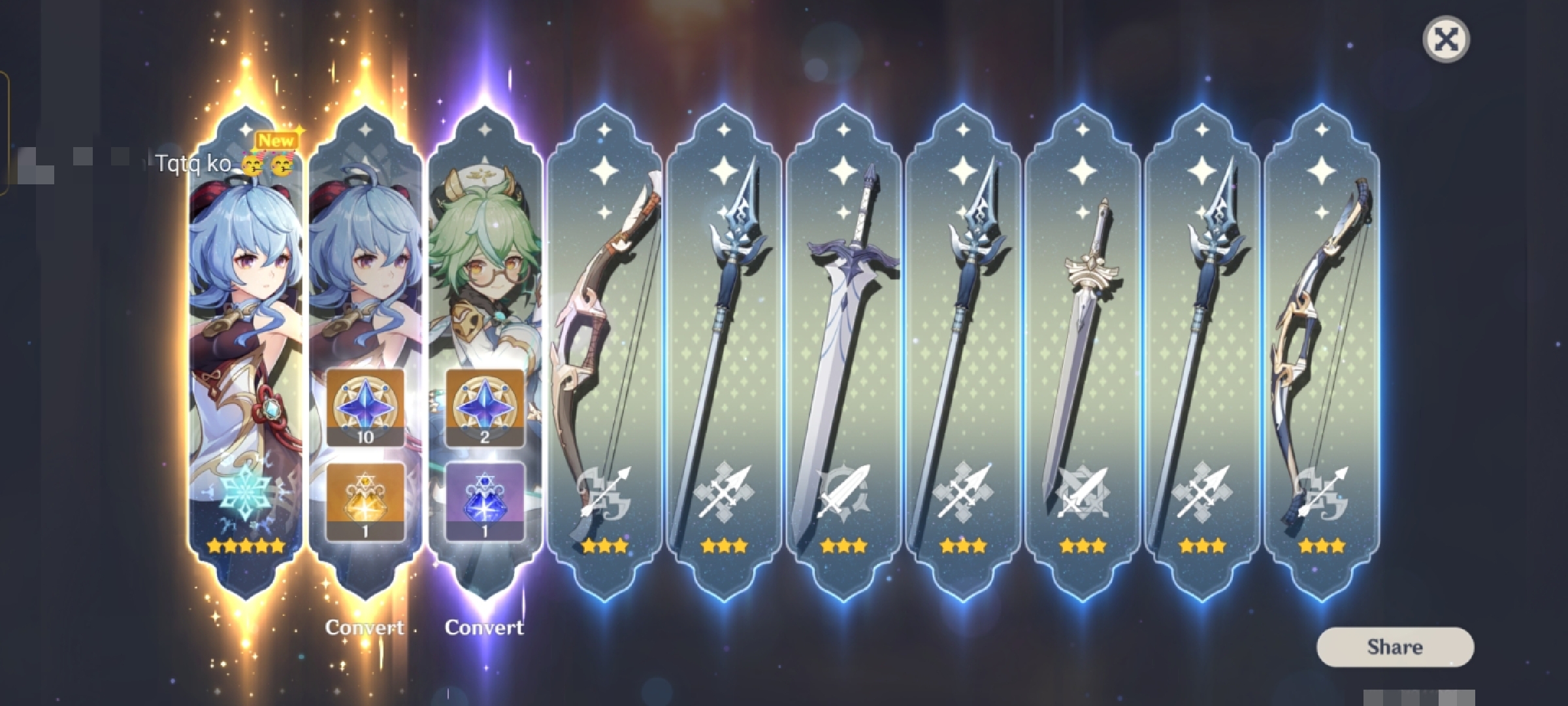 Lucky pulls Genshin Impact | HoYoLAB