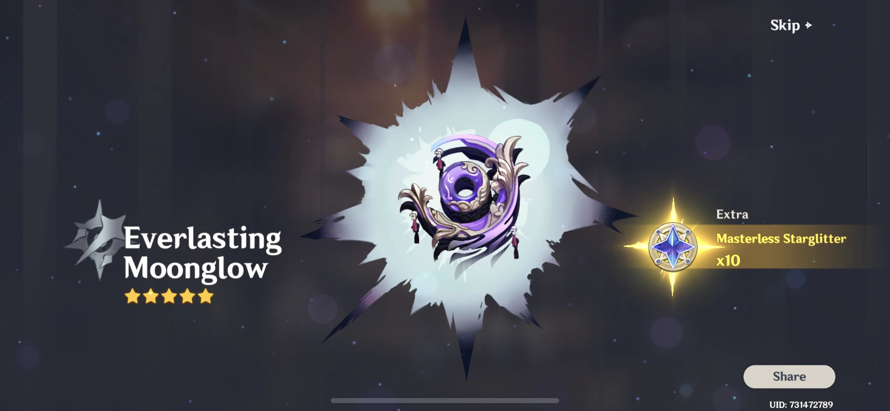 Finally got the Everlasting Moonglow Genshin Impact | HoYoLAB