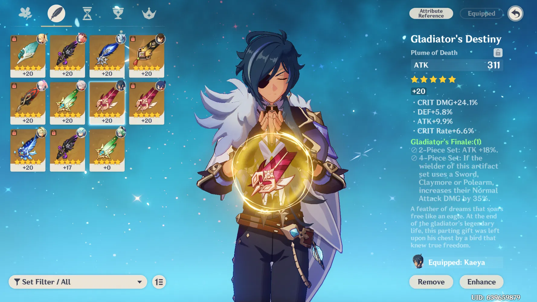 Please help with my cryo dps kaeya build, I run reverse melt and he ...