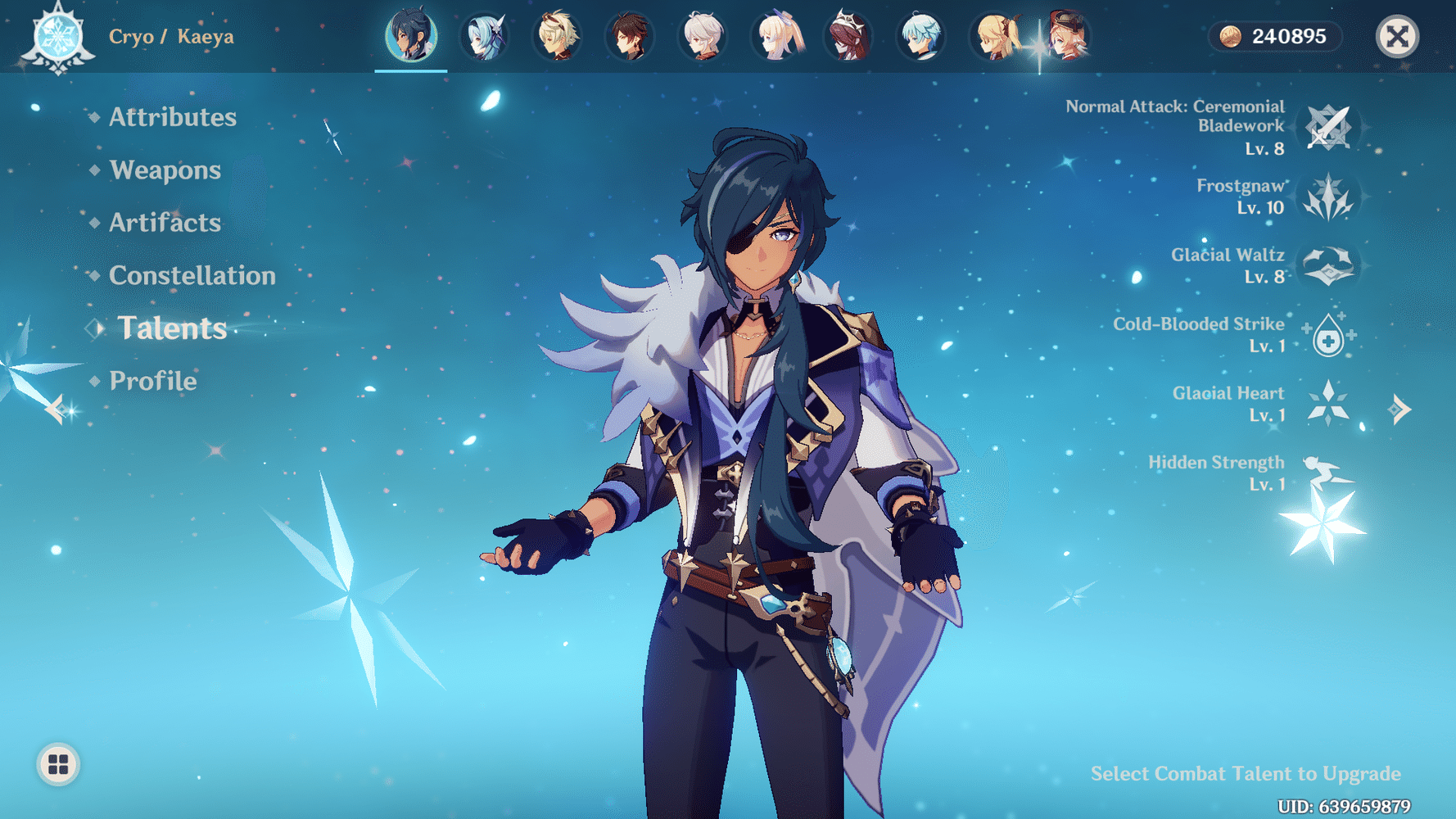 Please help with my cryo dps kaeya build, I run reverse melt and he ...