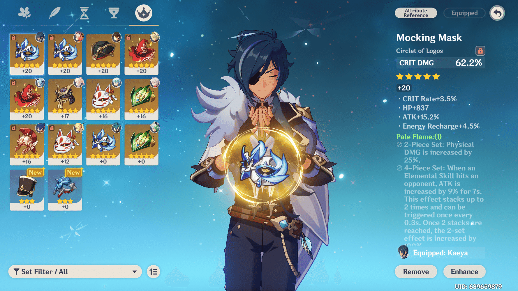 Please help with my cryo dps kaeya build, I run reverse melt and he ...