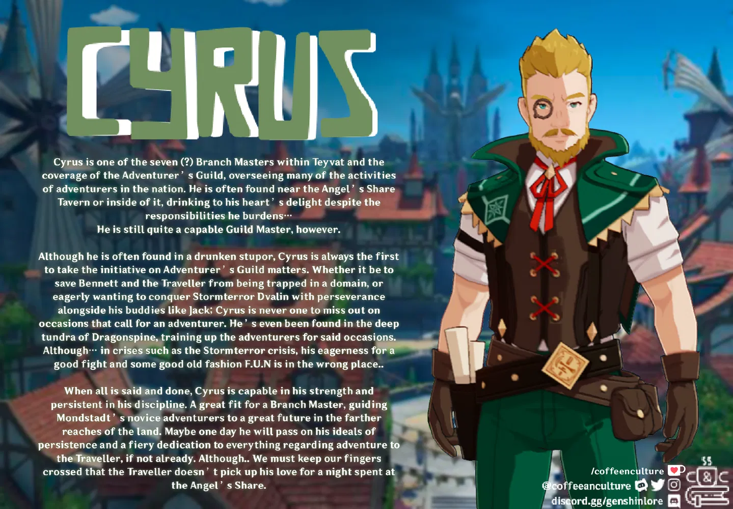 NPC Spotlight (Cyrus) Genshin Impact | HoYoLAB