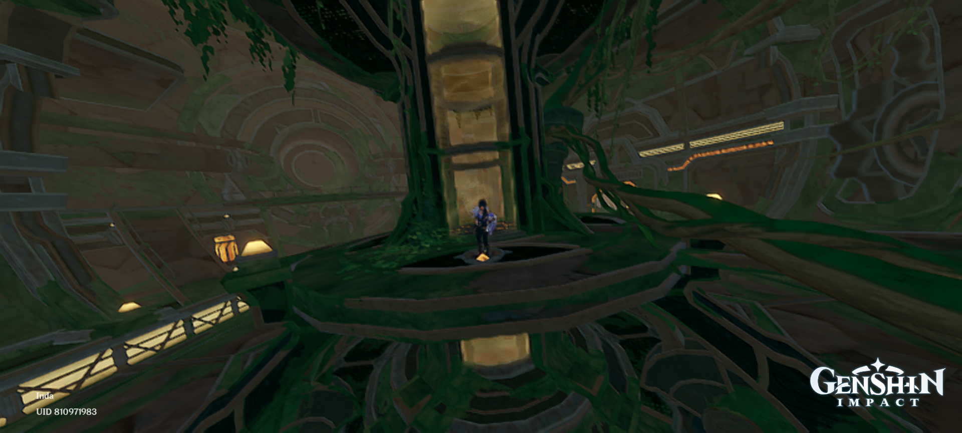 Random shot inside of the giant Ruin Guard Genshin Impact | HoYoLAB