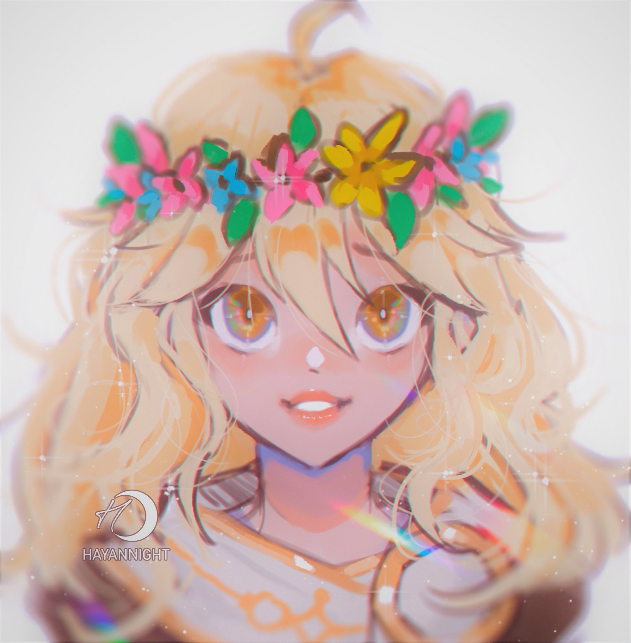 flower crown Aether 🌸 Genshin Impact | HoYoLAB