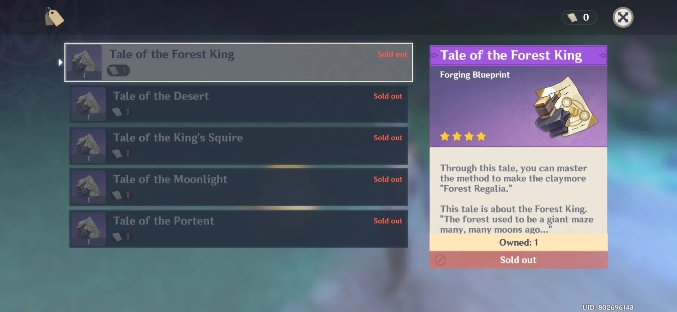 [Reminder] "The Tale of the Forest" Hidden Achievement + Sumeru Weapons ...
