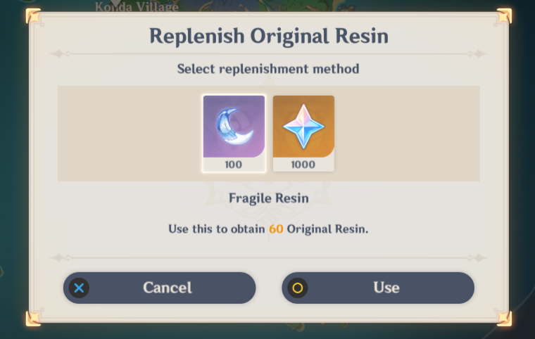 Finally 100 fragile resin Genshin Impact | HoYoLAB