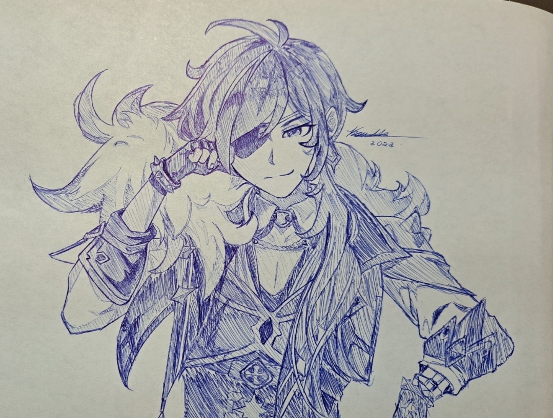 Kaeya drawing Genshin Impact | HoYoLAB