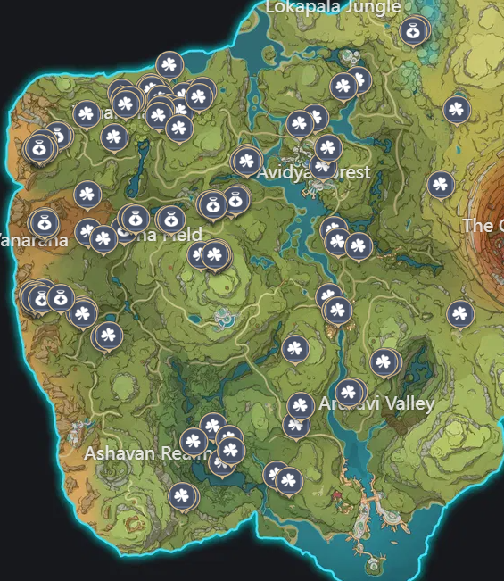 116 sumeru artifact fodder share with offical map link Genshin Impact ...