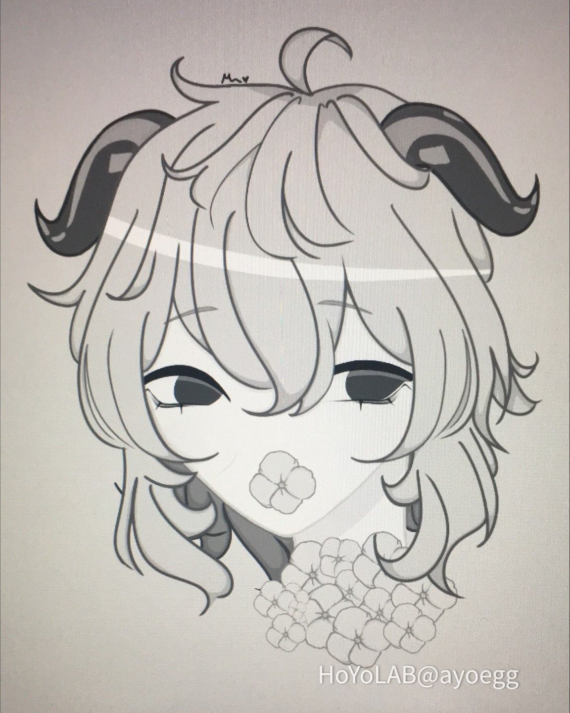 Drawing Ganyu With My Colour Filter Off Genshin Impact | HoYoLAB