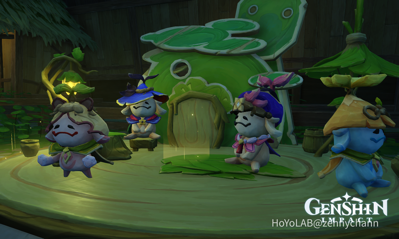 All 4 of my Aranara carvings !! Genshin Impact | HoYoLAB