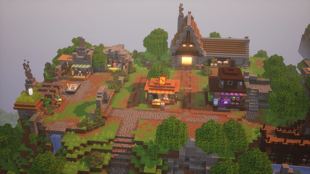 Genshin Impact locations portrayed by Minecraft Dungeons (SPOILERS ON ...