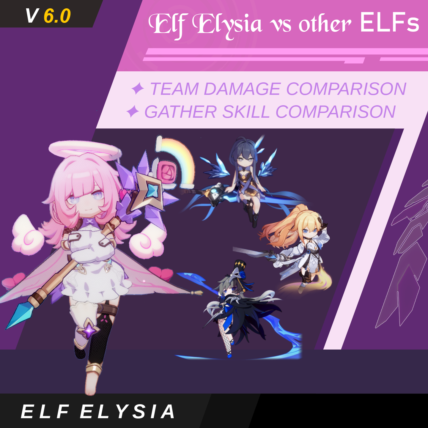 Elf Elysia - Comparison with other ELFs Honkai Impact 3rd | HoYoLAB