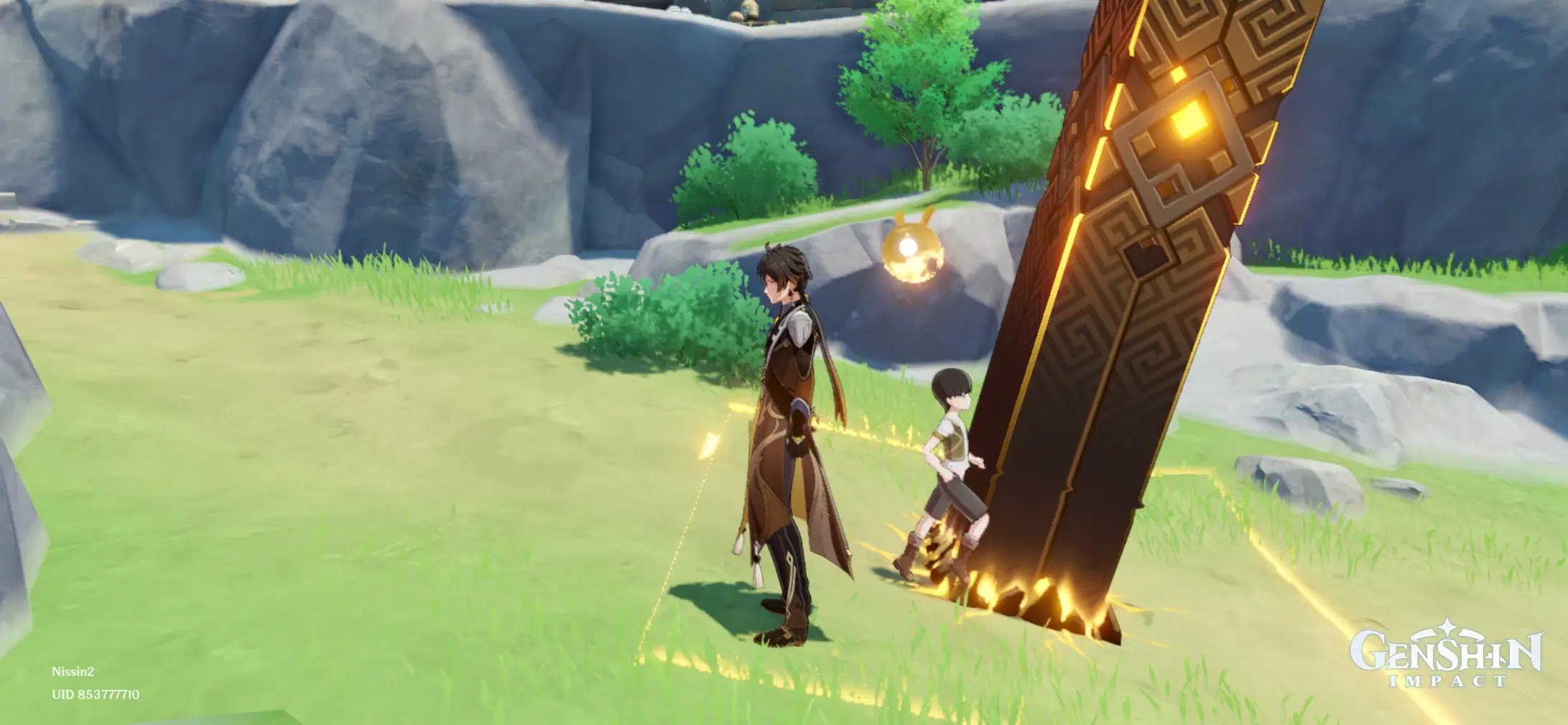 Zhongli kidnapping a child with his pillar Genshin Impact | HoYoLAB