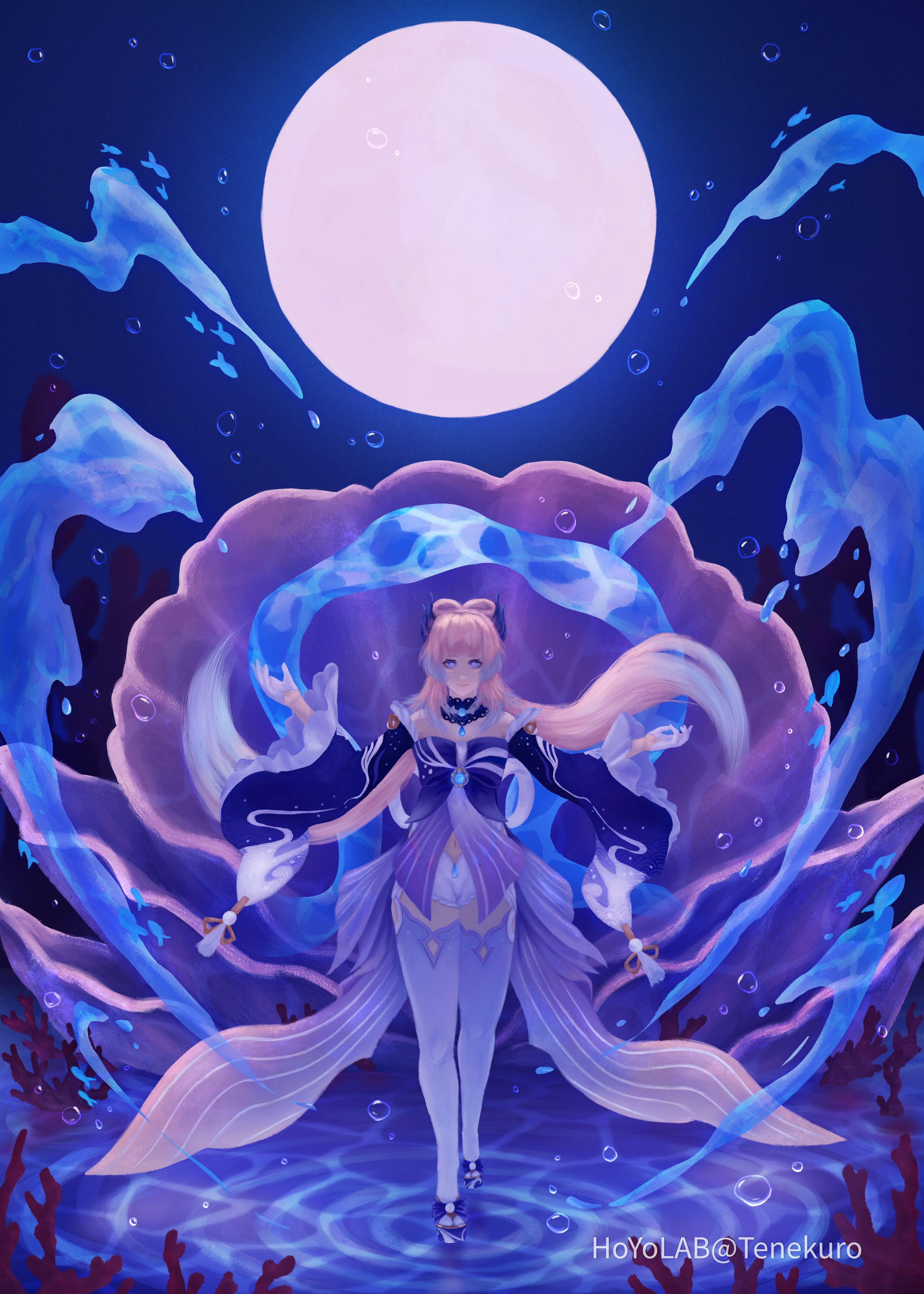 Divine Priestess Sangonomiya Kokomi Genshin Impact | HoYoLAB