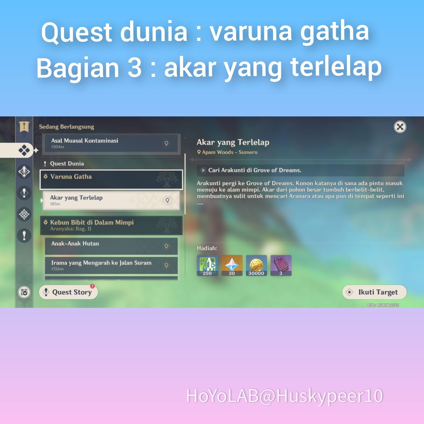 Quest dunia : varuha gatha ( part : 3) Genshin Impact | HoYoLAB