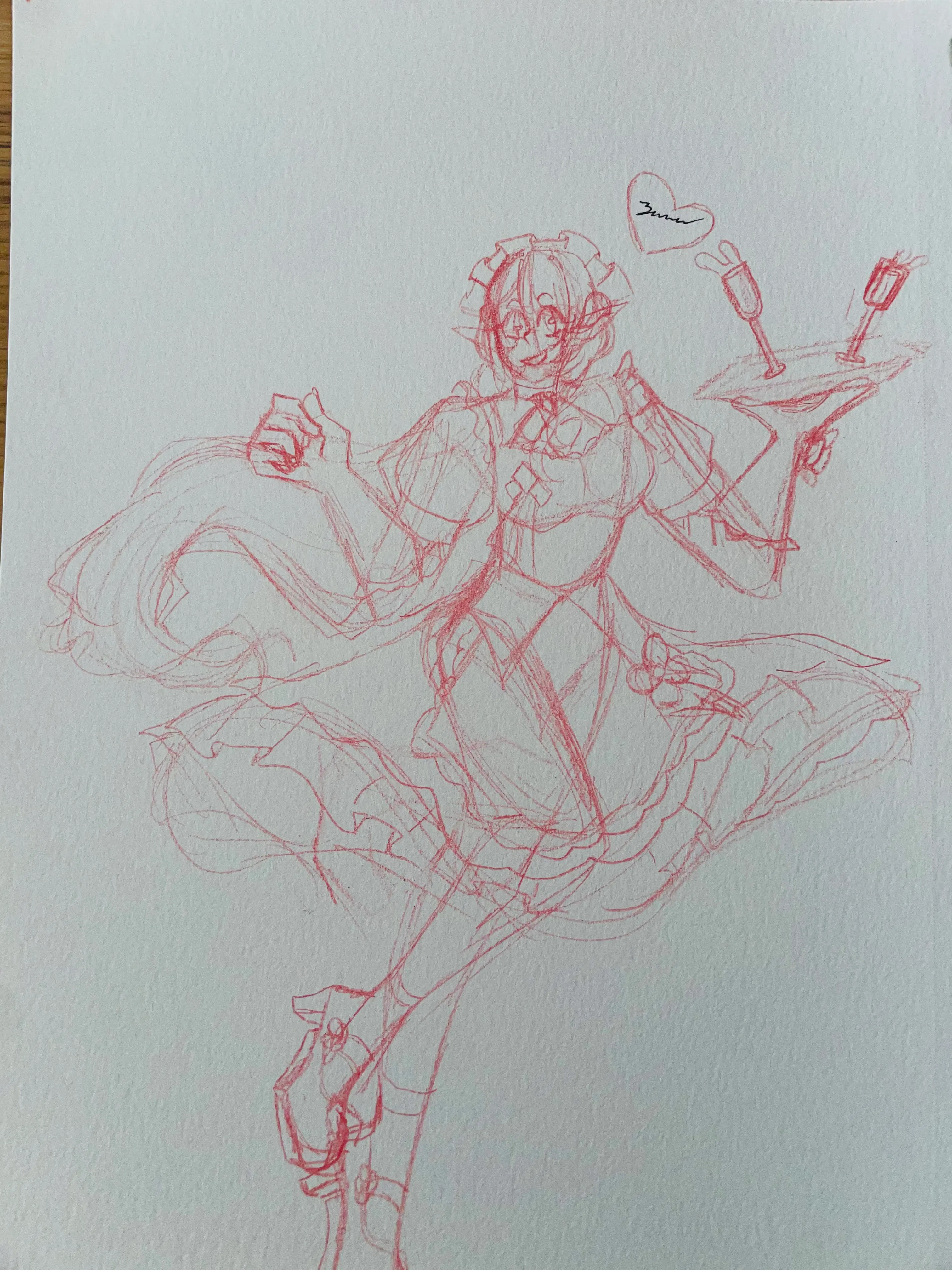 Maid Elysia (Sketch) Honkai Impact 3rd | HoYoLAB