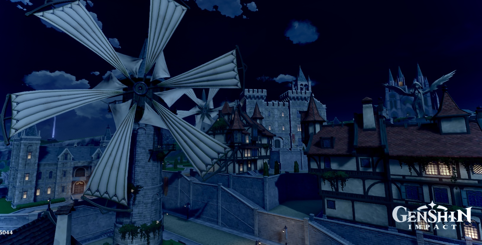 Night time in Monstad Genshin Impact | HoYoLAB