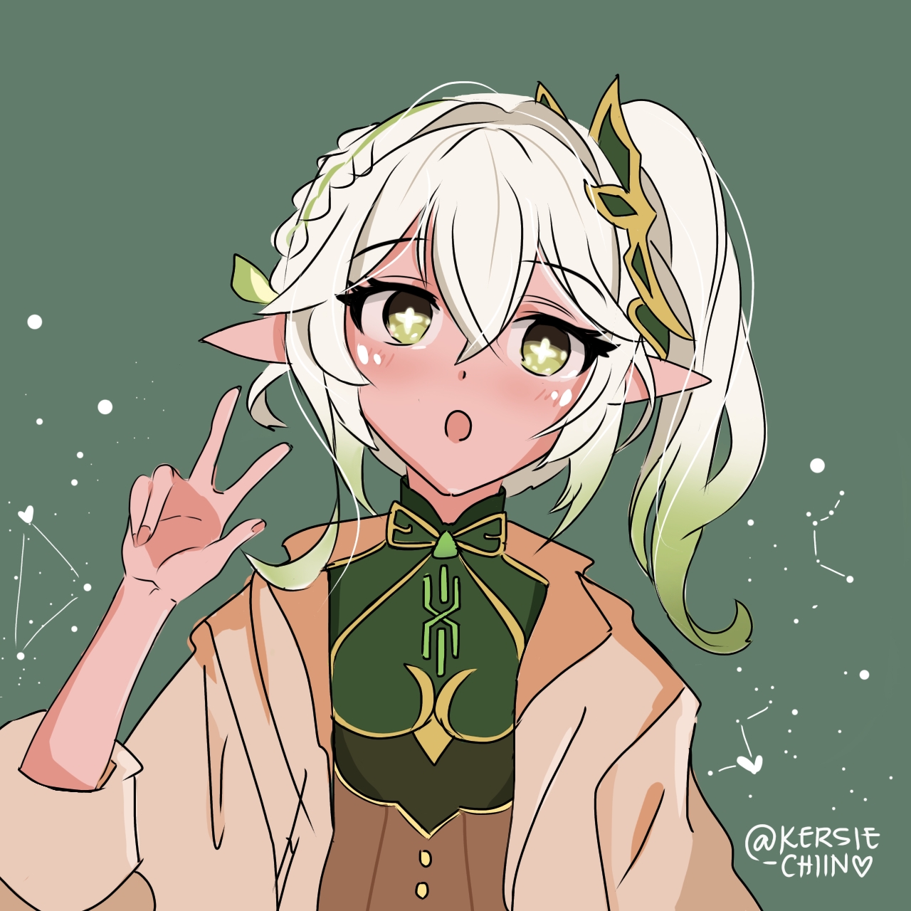 Nahida Fan Art ☘️🍃 Genshin Impact | HoYoLAB