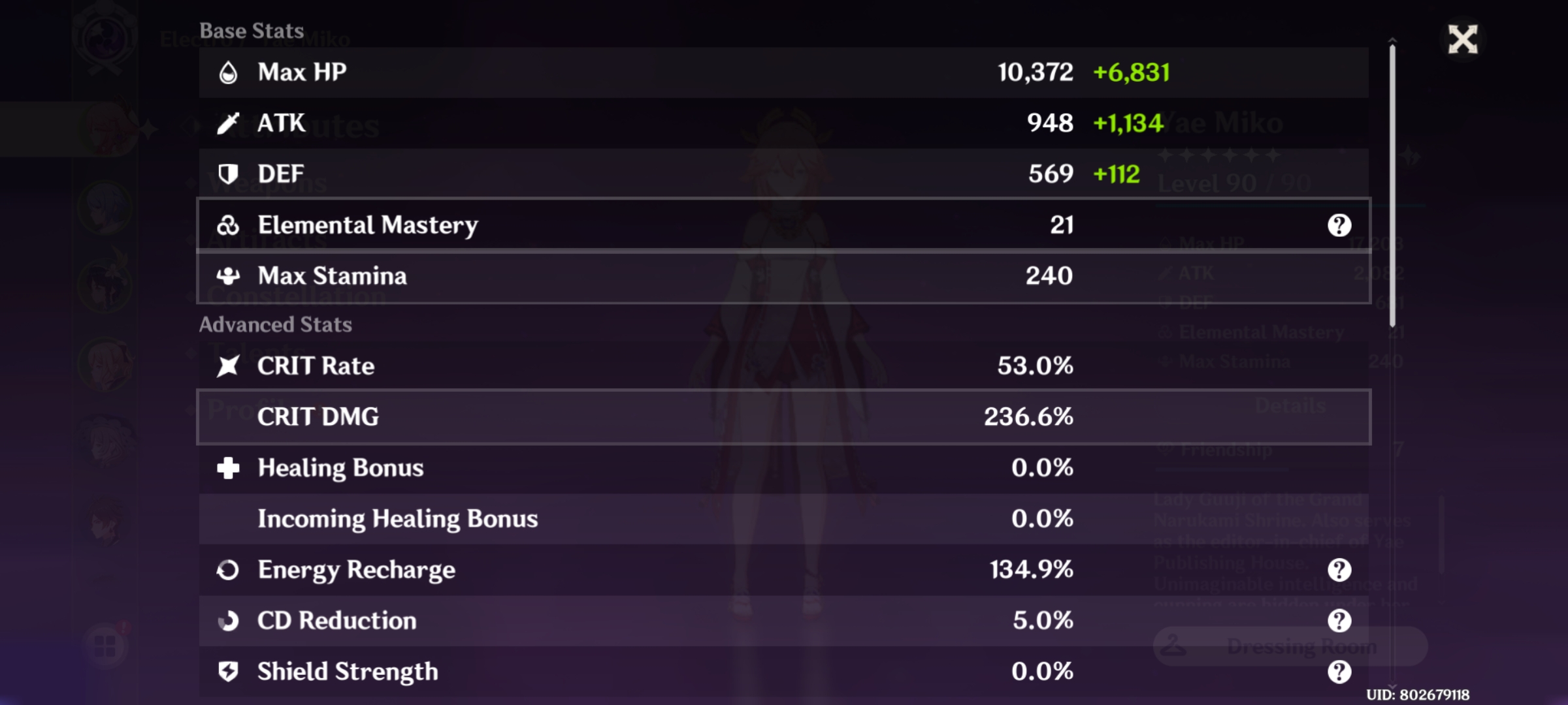 Is my miko crit damage build good? Genshin Impact | HoYoLAB