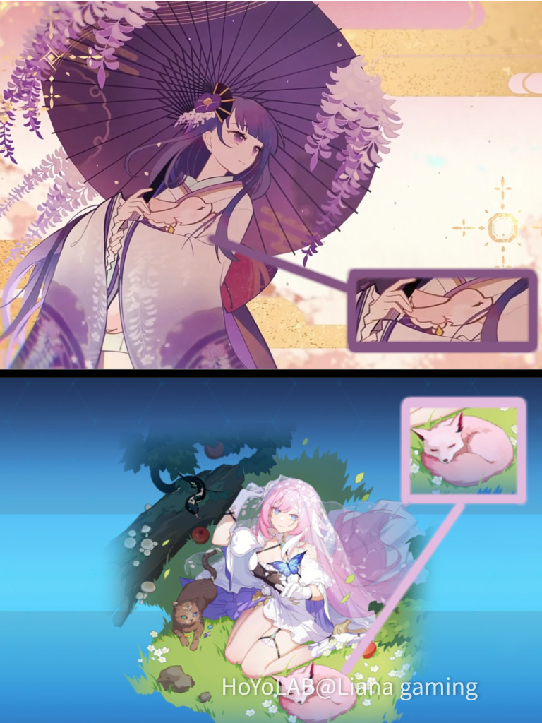 Yae Miko and Yae Sakura's fox forms | HoYoLAB