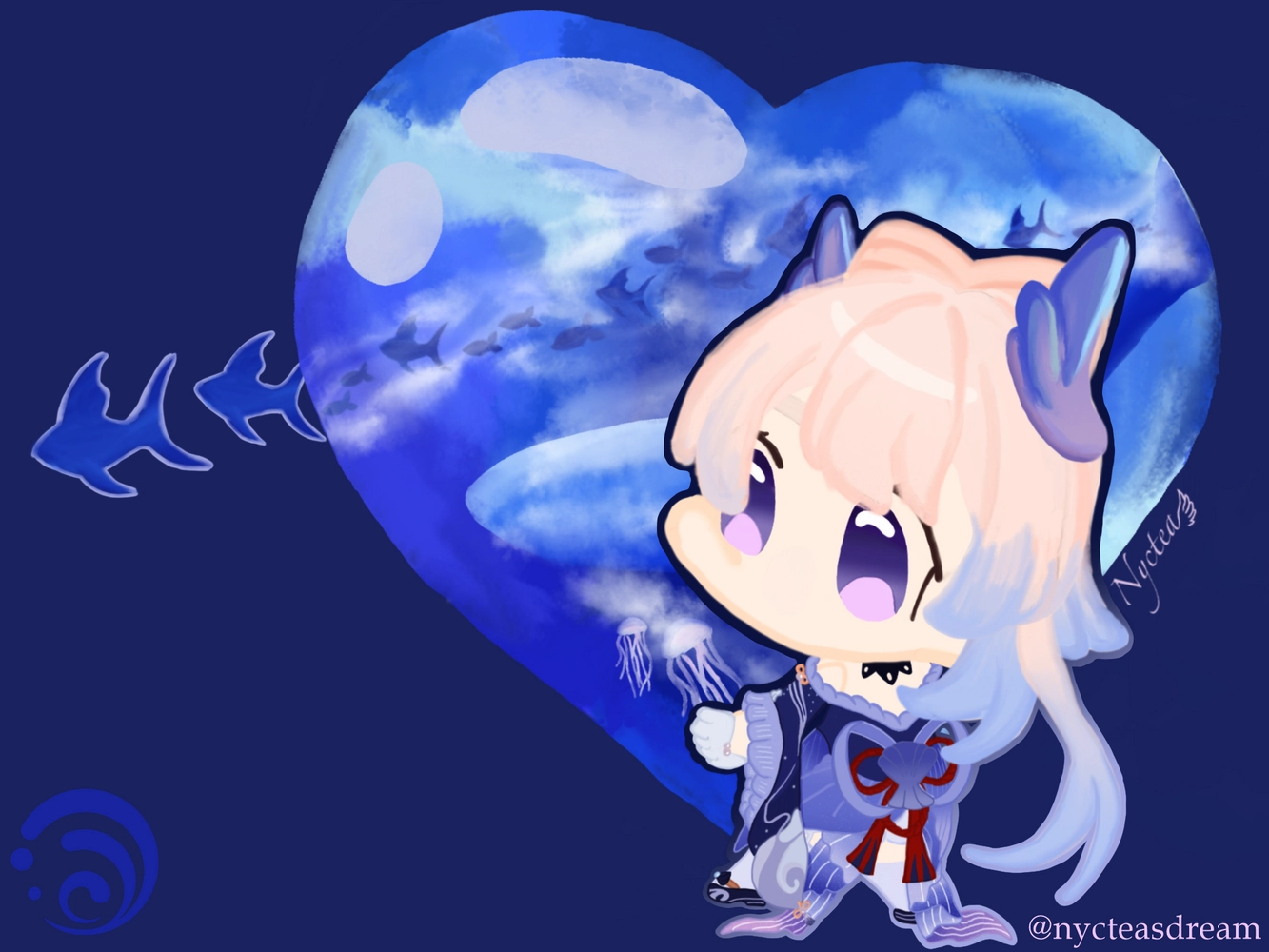 primer arte digital chibi de mi waffle favorita y besto healer aunque ...