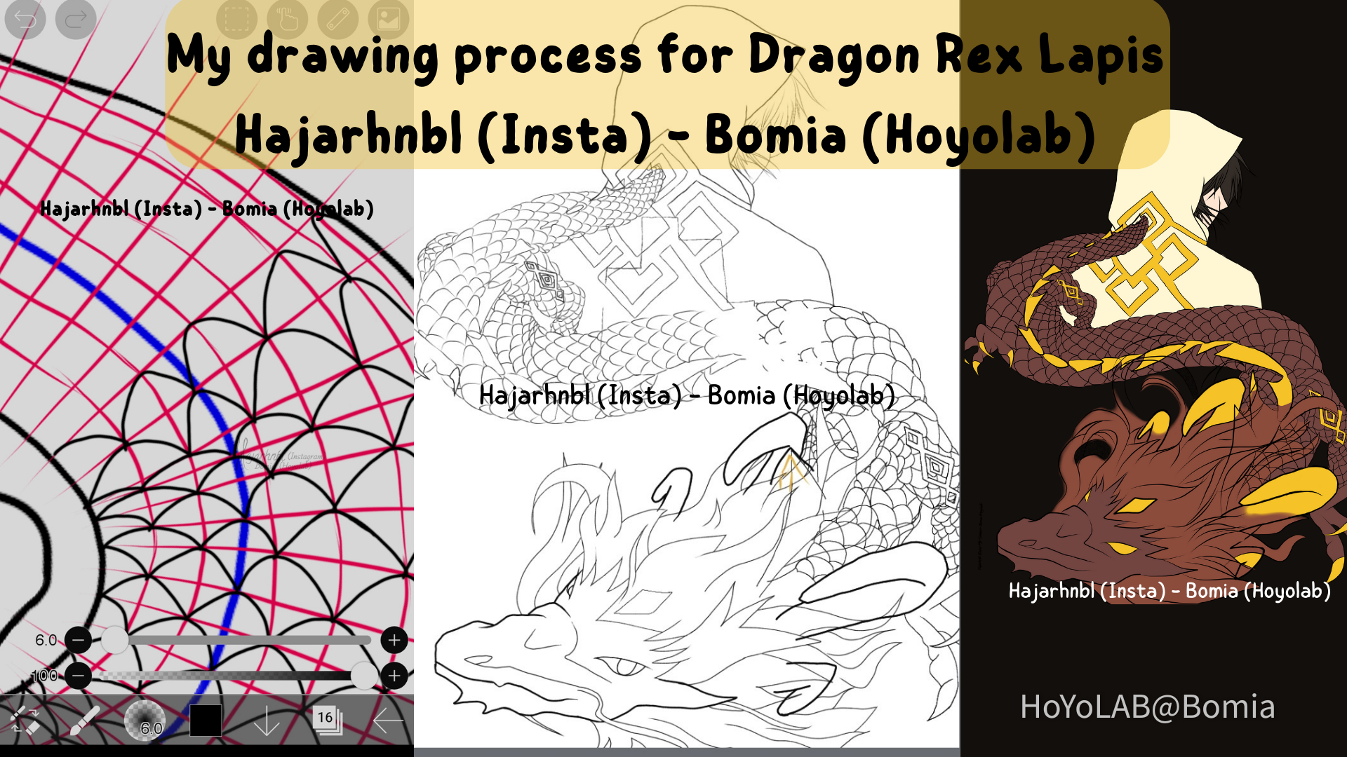 Did you know? *Dragon Rex Lapis drawing* Genshin Impact | HoYoLAB