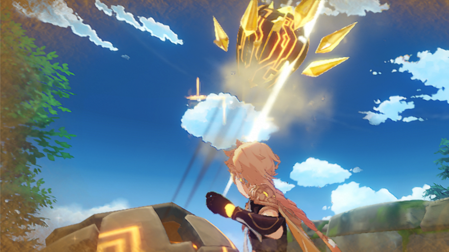 traveler x zhongli meteor showcase Genshin Impact | HoYoLAB