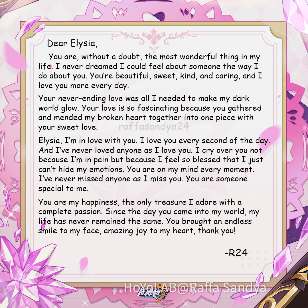 To Elysia - A Love Letter For Humanity Honkai Impact 3rd | HoYoLAB