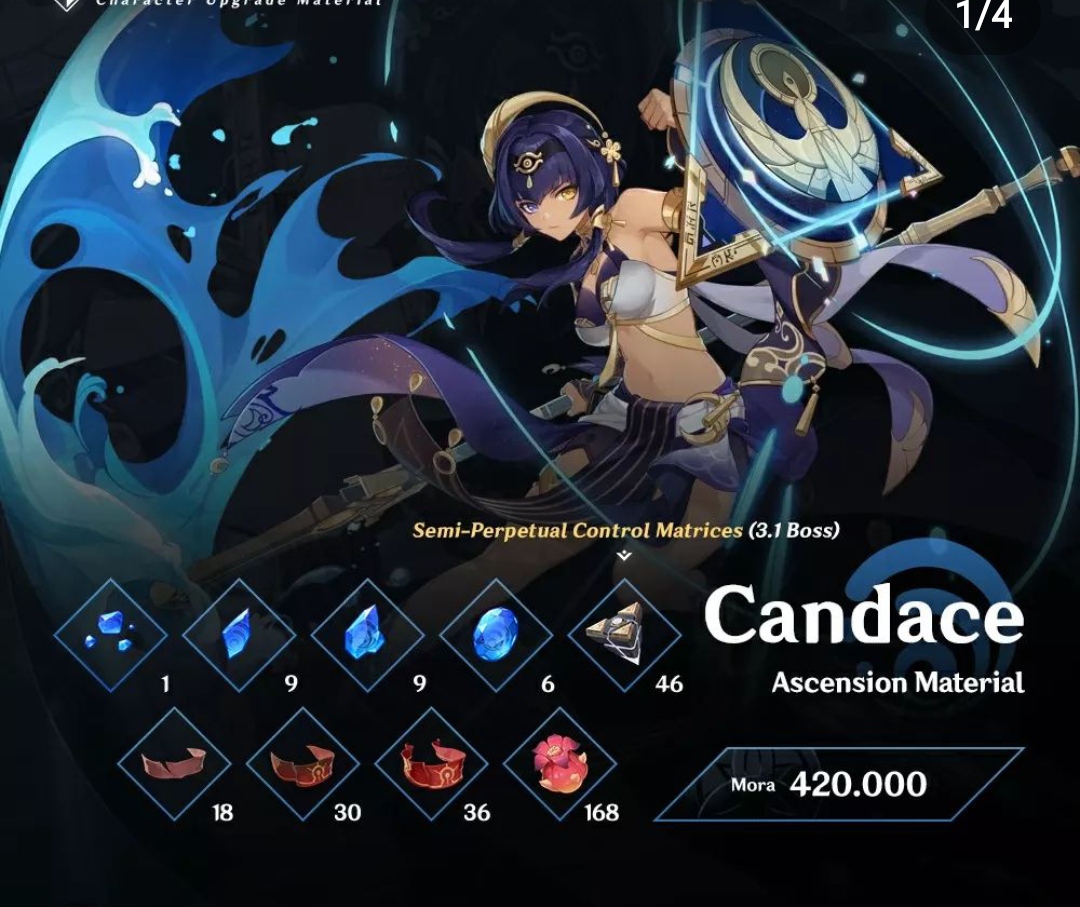 CANDACE BUILDS/ASCENSÃO Genshin Impact | HoYoLAB