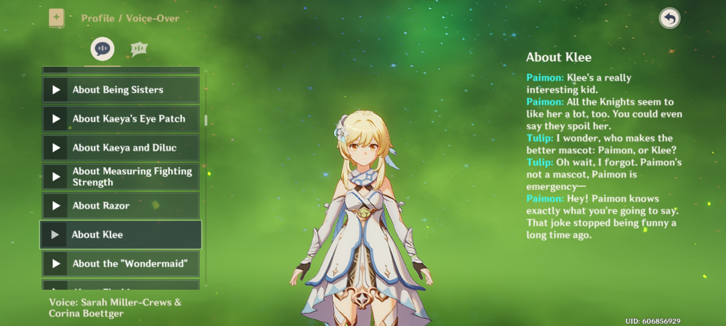 One of my most favourite voice over lines. Genshin Impact | HoYoLAB