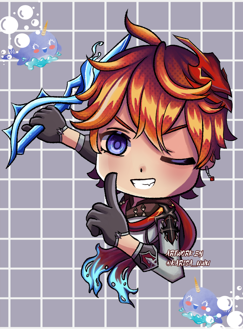 Tartaglia chibi Genshin Impact | HoYoLAB