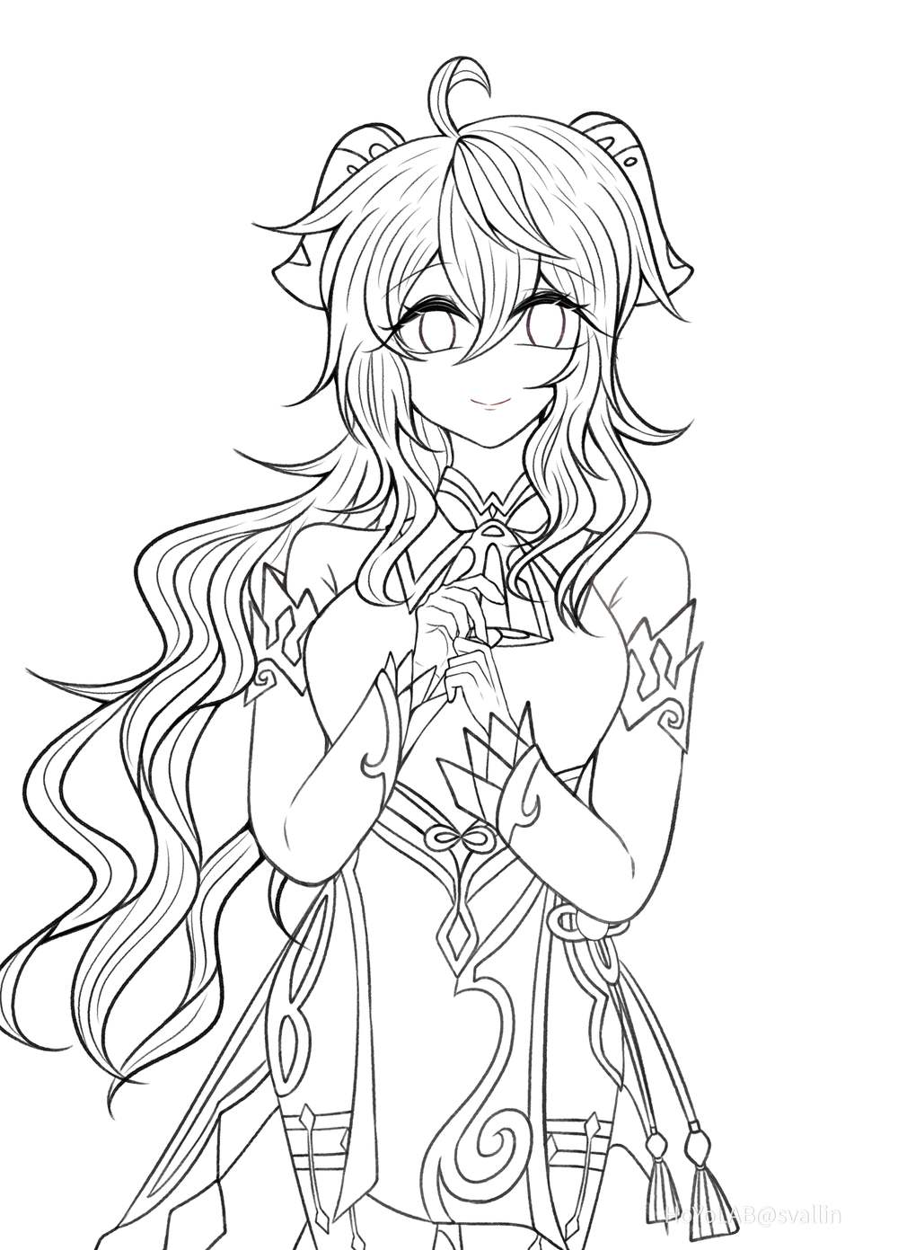 Ganyu Fanart Contest “Plenilune Gaze” 😊 ️ ️ Genshin Impact | HoYoLAB