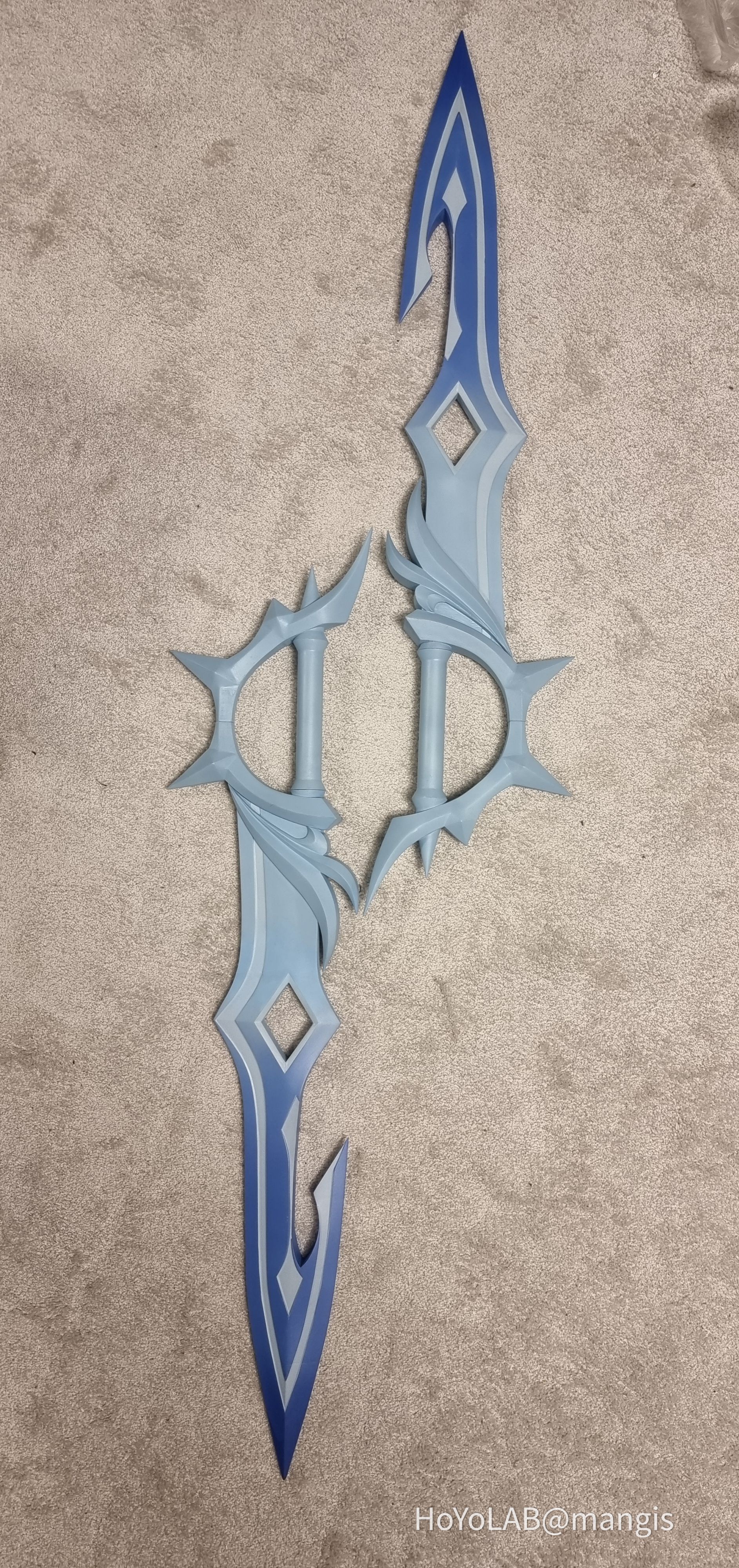 My Hydro Blades for my Tartaglia cosplay Genshin Impact | HoYoLAB