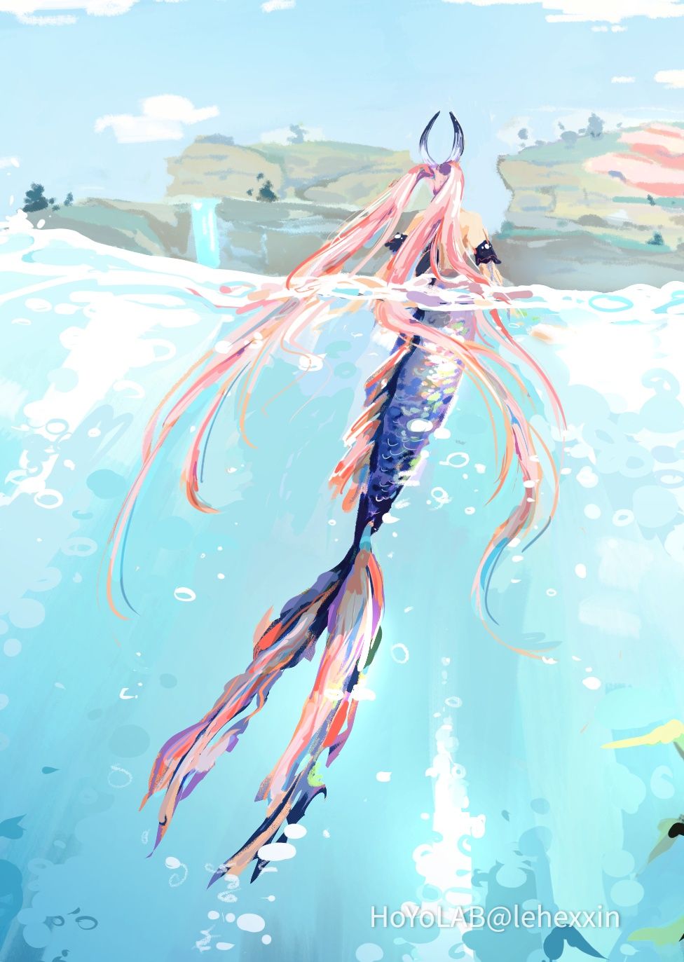 kokomi mermaid close-up Genshin Impact | HoYoLAB
