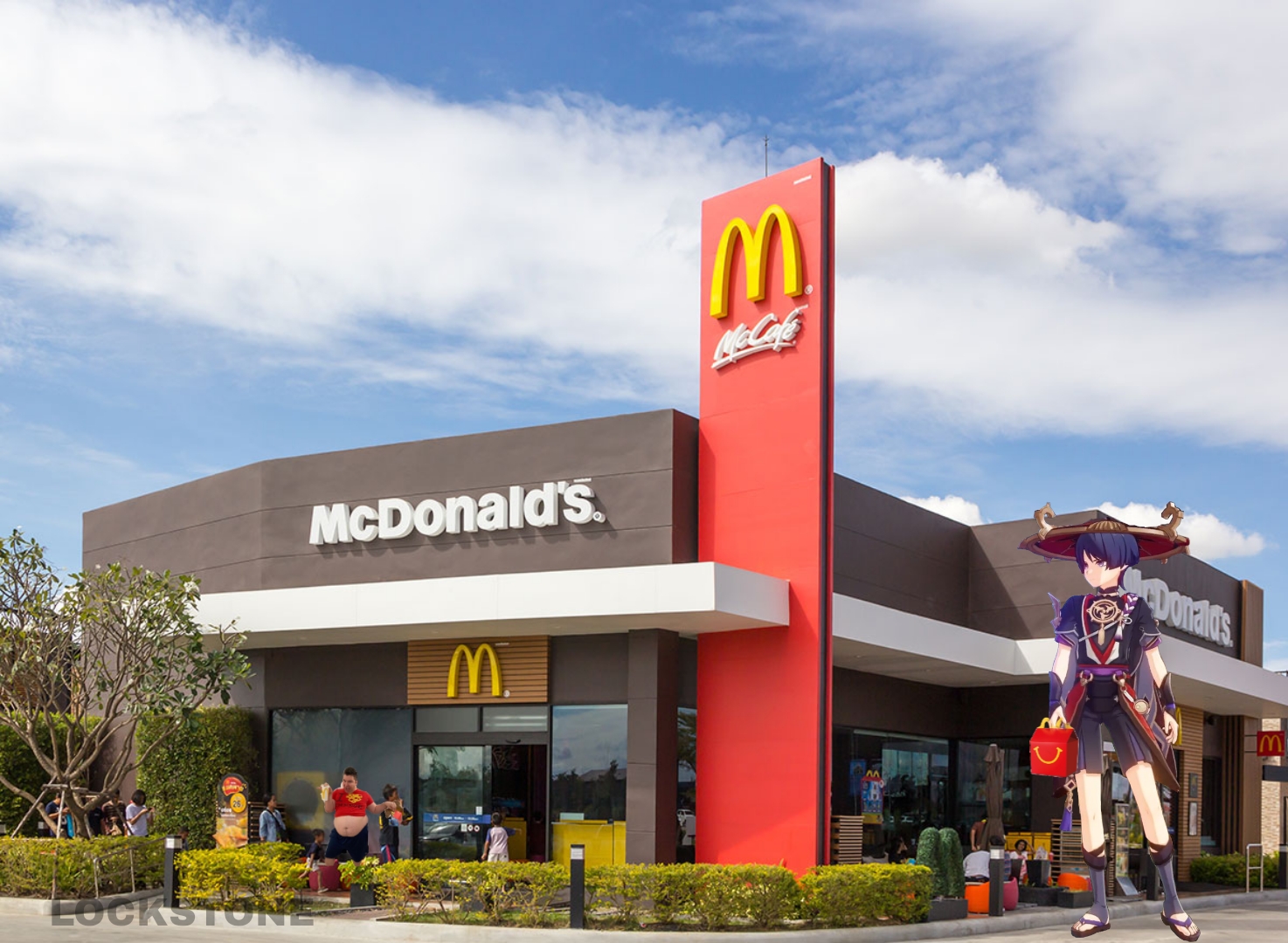 this was where scaramouche was during signora funeral Genshin Impact ...