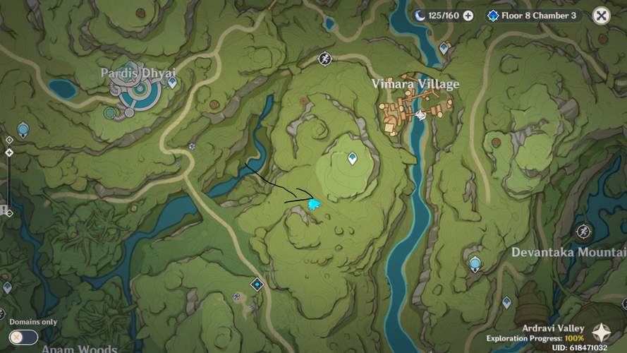 Dendro Hypostasis cube boss is underground, entrance is approximately ...