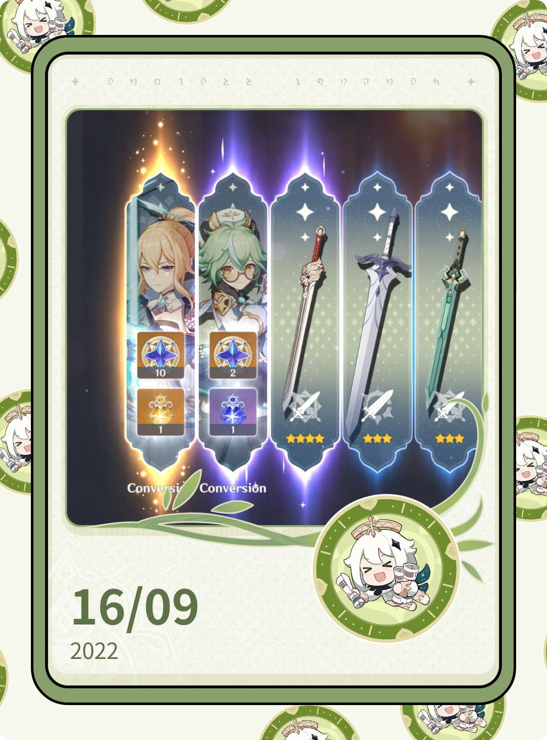 16/09 Journal -# EndlessJourney Genshin Impact | HoYoLAB