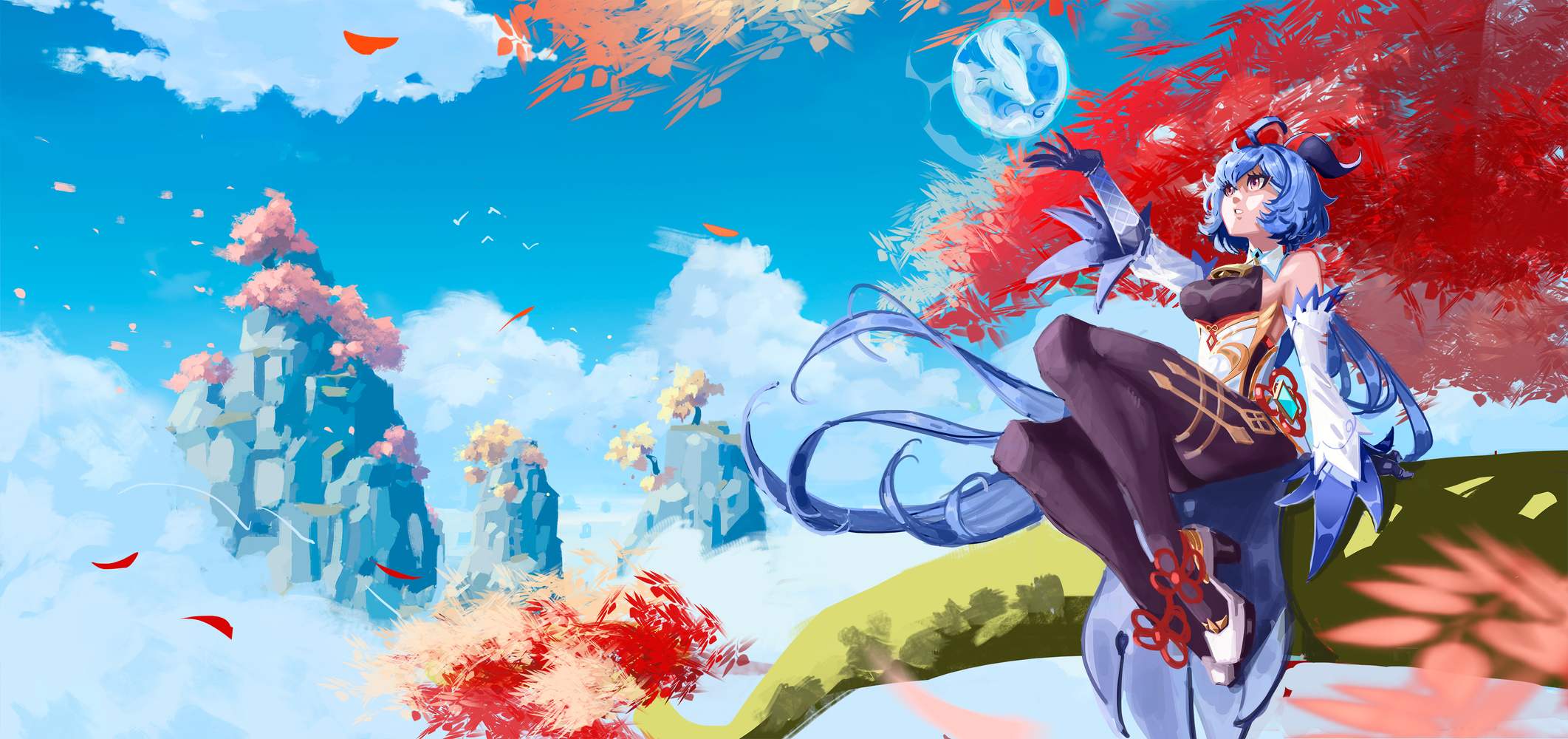 My Entry For Ganyu Fanart Event Genshin Impact Hoyolab