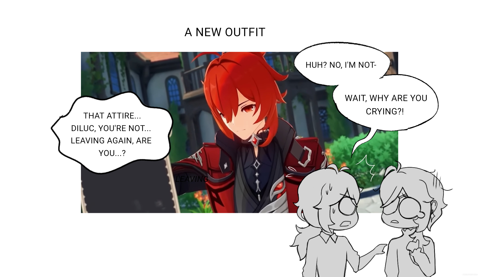 Diluc's Fatui Outfit Genshin Impact | HoYoLAB