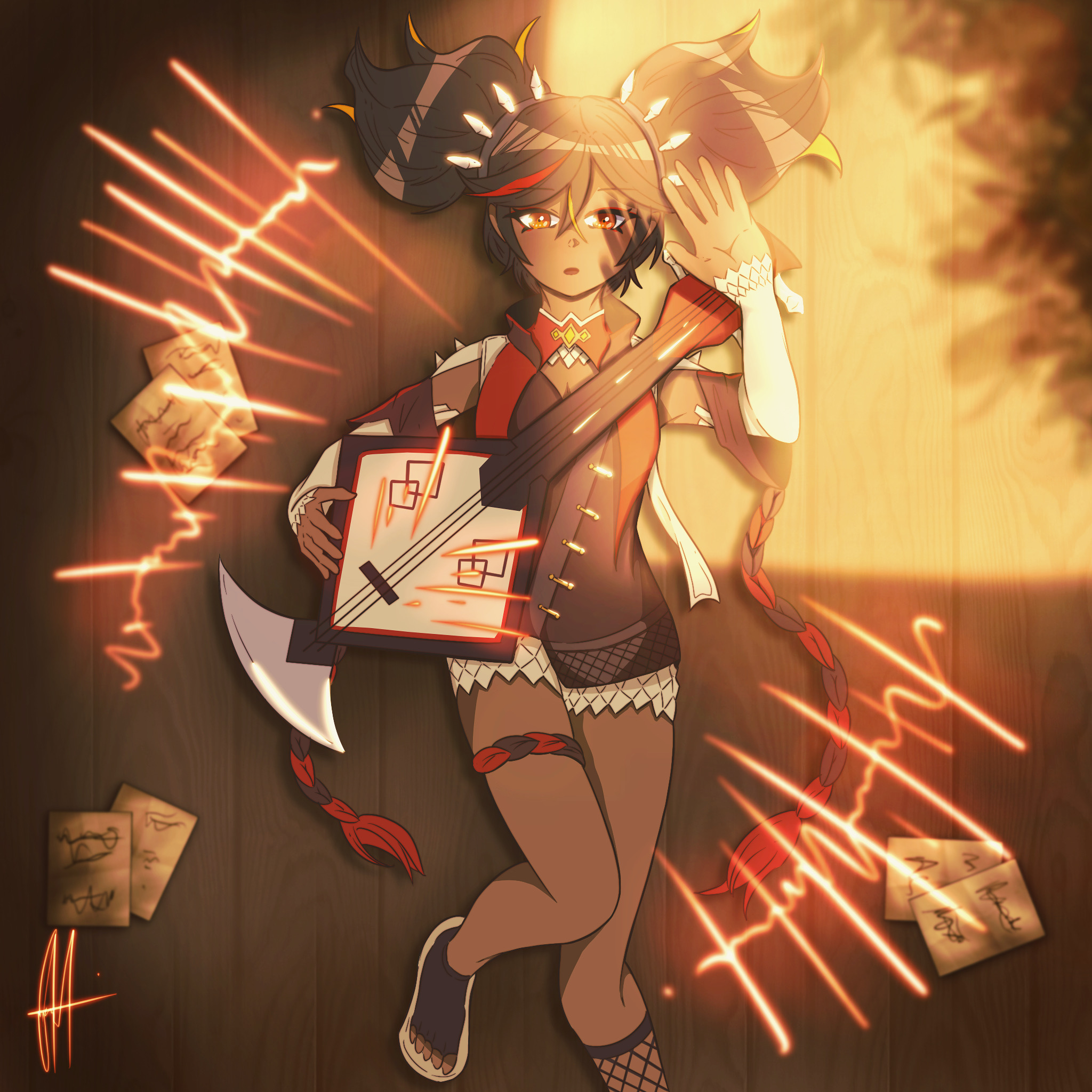 Xinyan fanart Genshin Impact | HoYoLAB