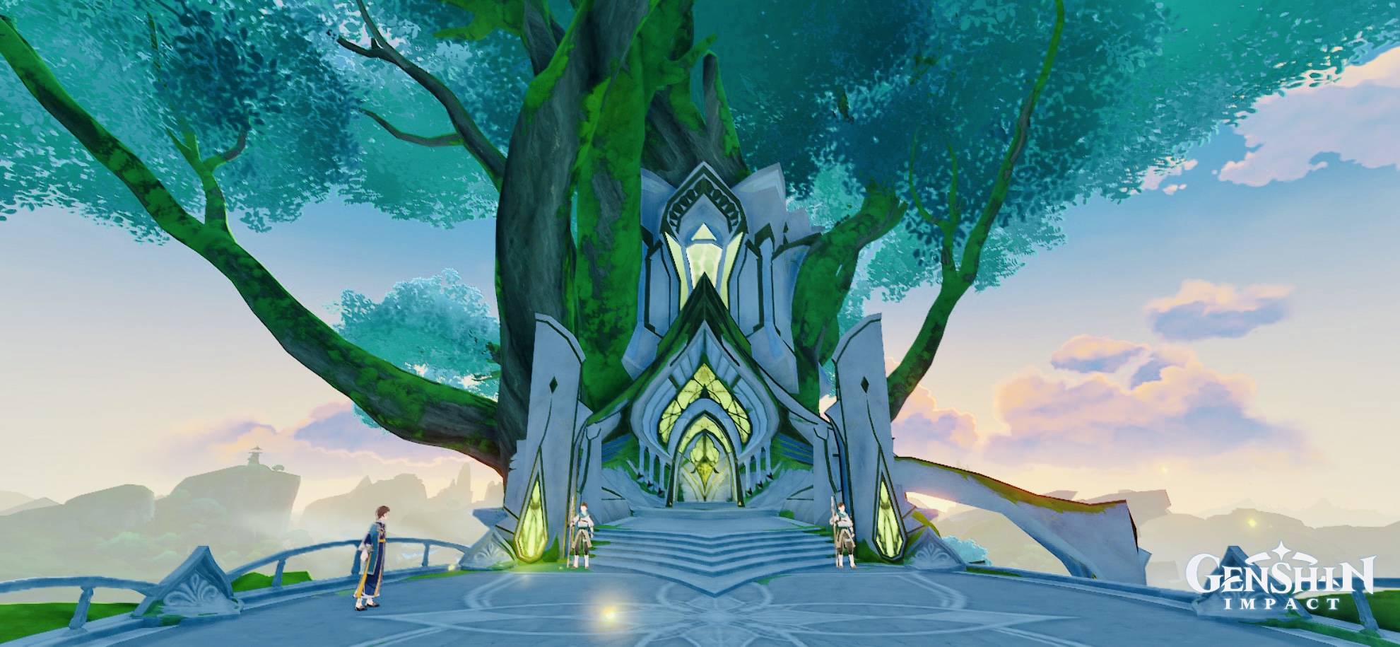 Gathering in Sumeru City - Daybreak at Surasthana Sanctuary | Genshin ...