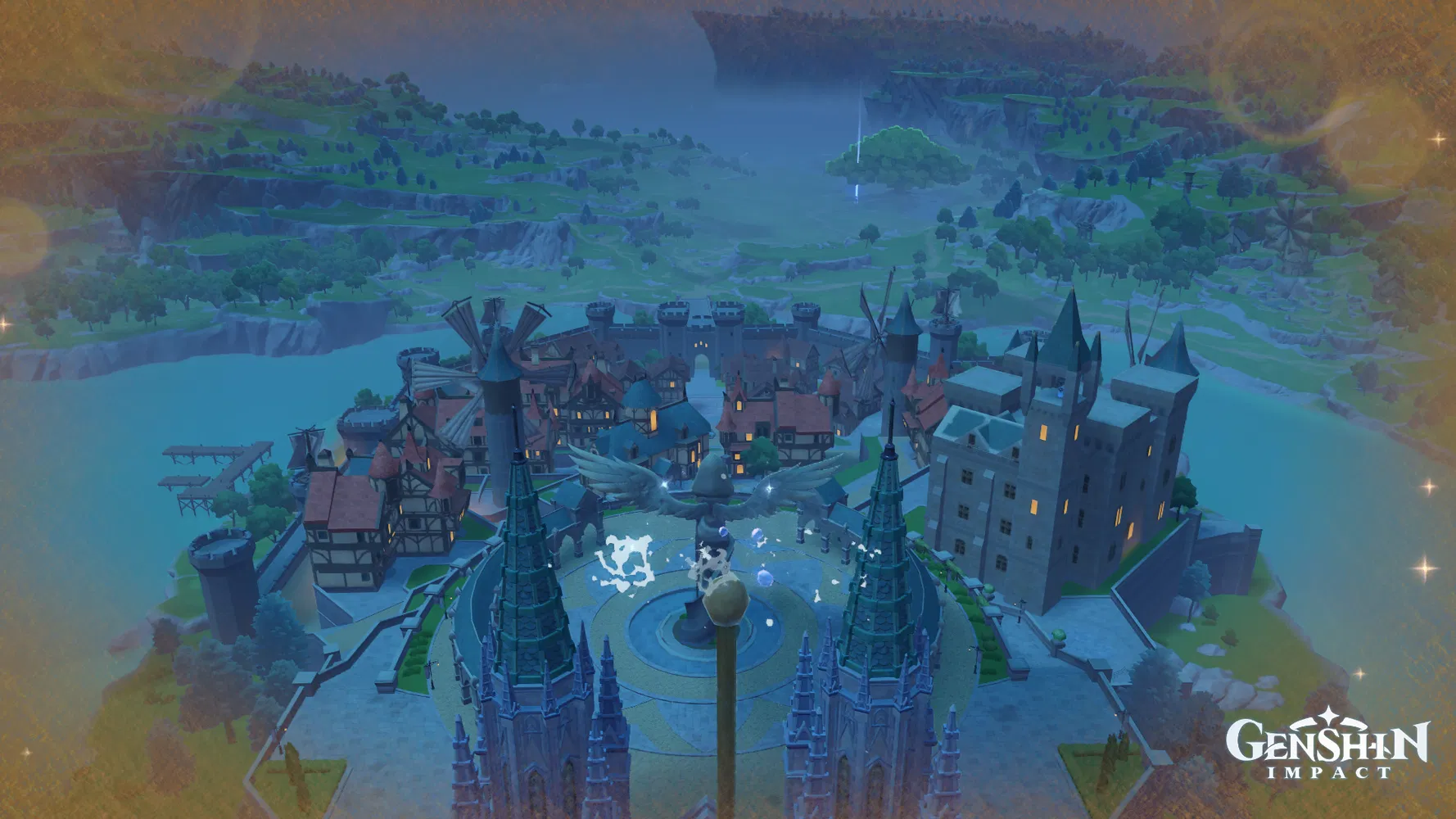 Monstadt view Genshin Impact | HoYoLAB