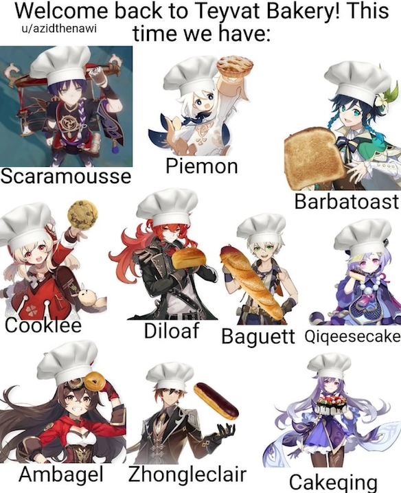 Welcome to Teyvat bakery! Genshin Impact | HoYoLAB