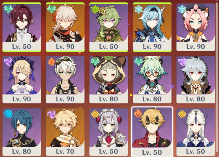 Amount of C6 characters. Genshin Impact | HoYoLAB