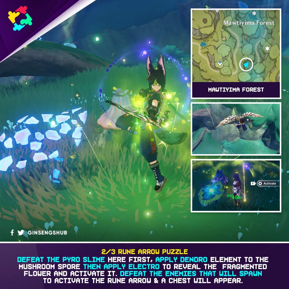 [v3.0] 3 Rune Arrow Puzzle Locations Genshin Impact | HoYoLAB