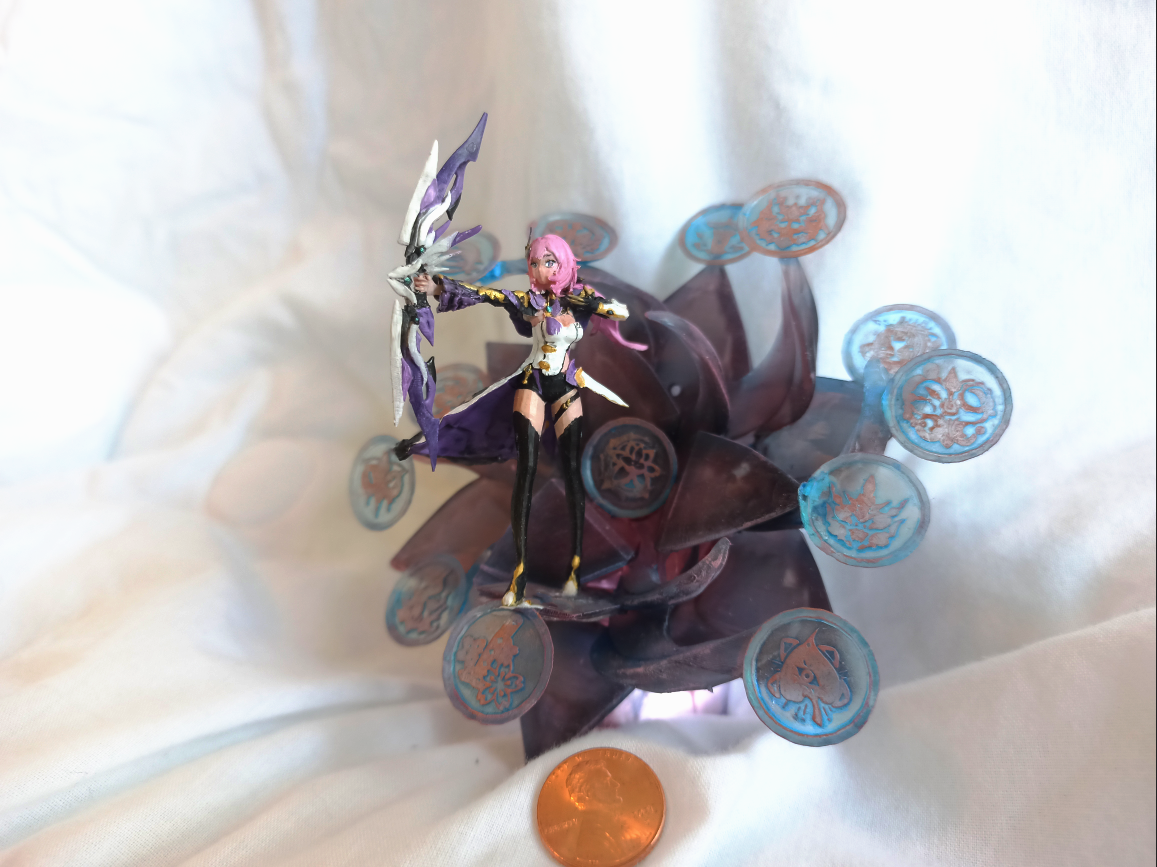 3D Printed Elysia with Flame Chaser Signets and Pri-Arm Bow Honkai ...
