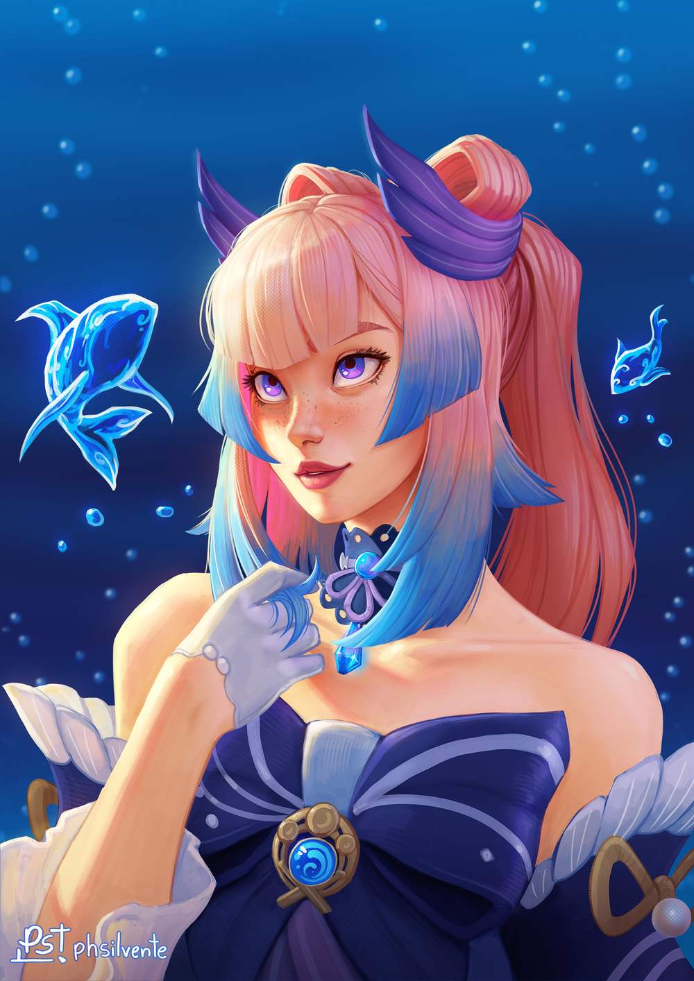 Princess of Watatsumi - Kokomi Fan Art Genshin Impact | HoYoLAB