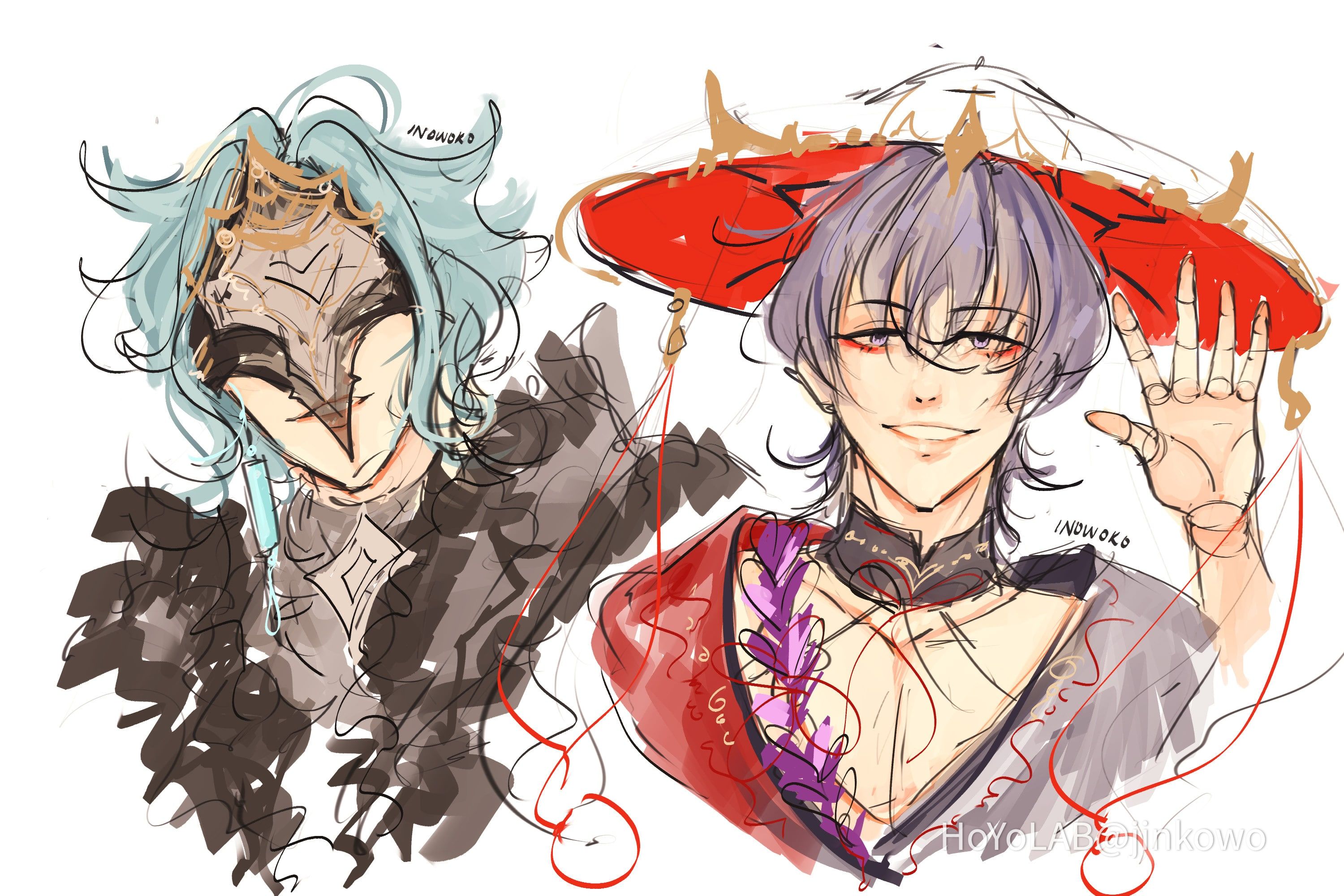 Dottore and Scaramouche Genshin Impact | HoYoLAB